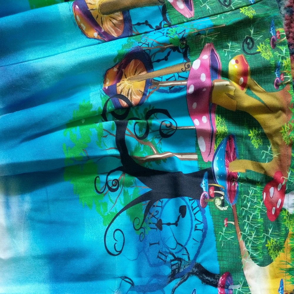 Rare Euc Unique Vintage Alice In Wonderland Swing Ski… - Gem